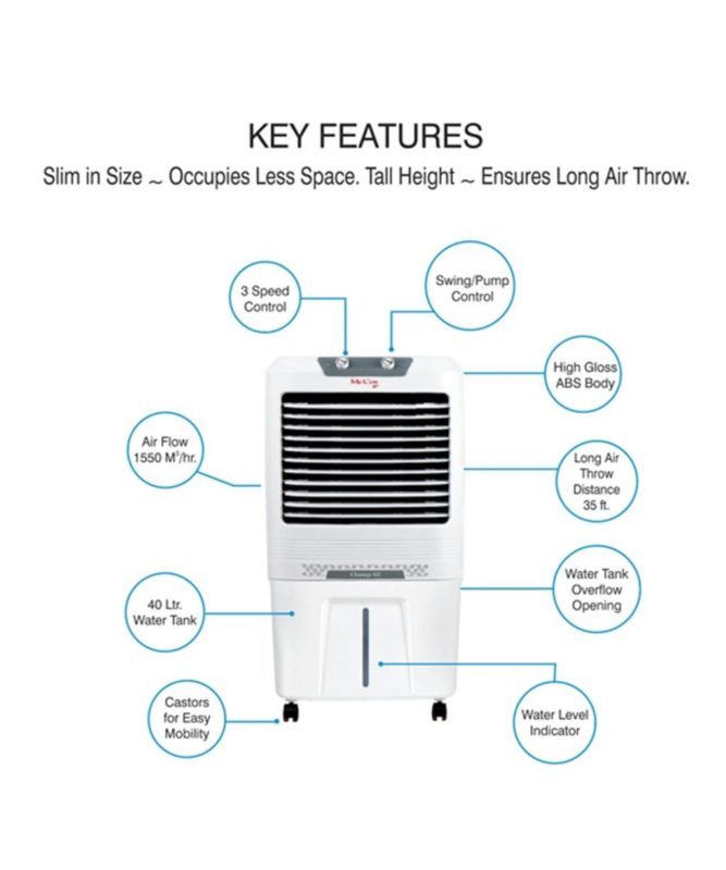 McCoy Air Cooler-Champ 40L DG - McCoy Appliances India