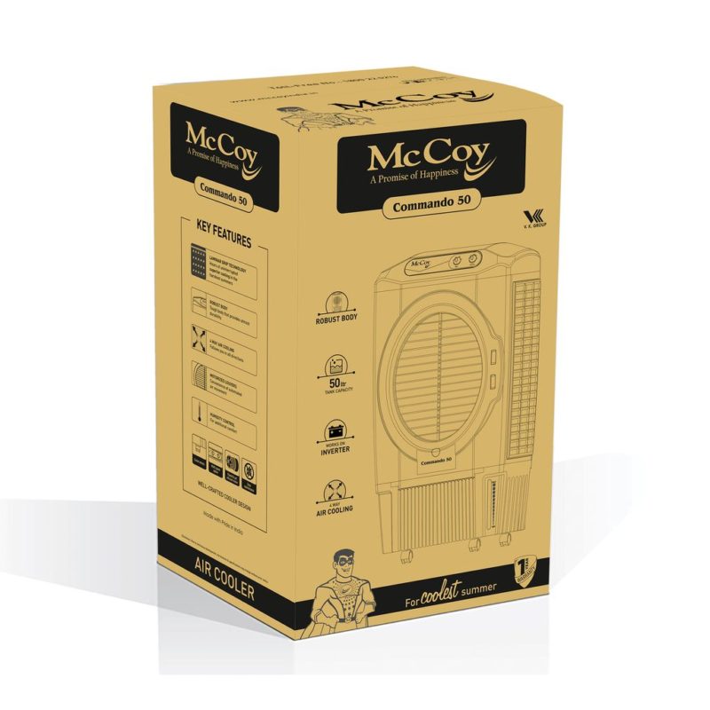 McCoy Air Cooler-Commando 50L WW DG - McCoy Appliances India