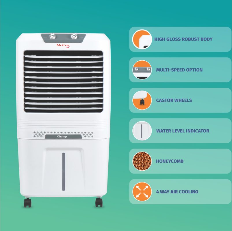 McCoy Air Cooler-Champ 40L DG - McCoy Appliances India