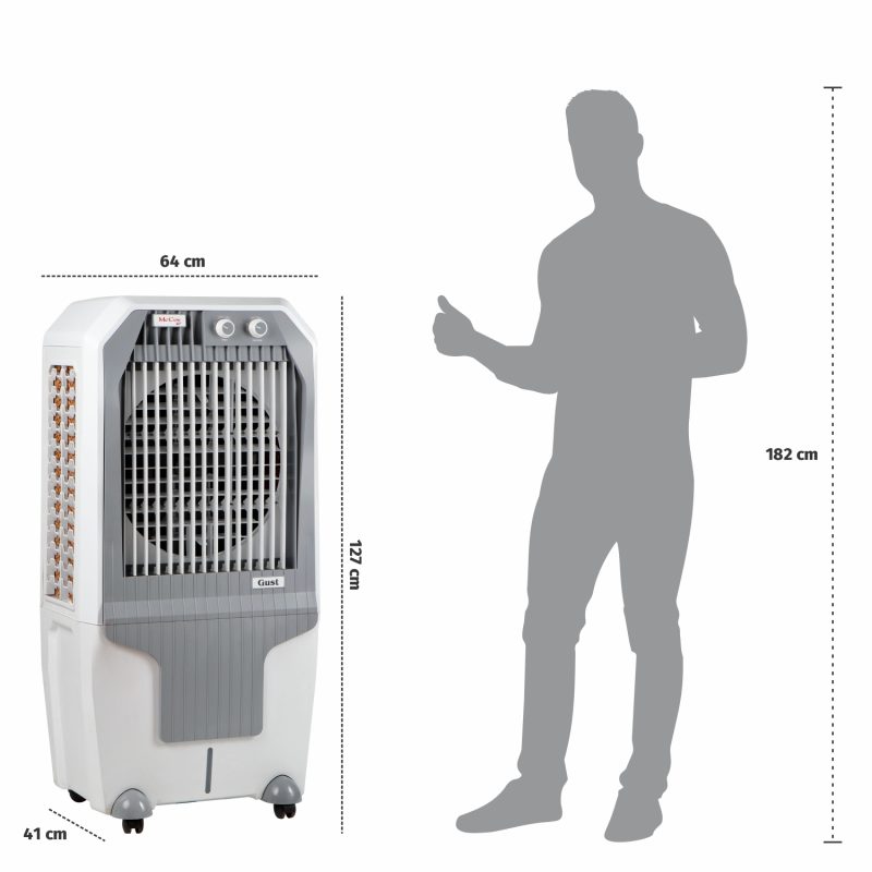 McCoy Gust 65L / 900L Desert Air Cooler (White / Grey) - McCoy ...