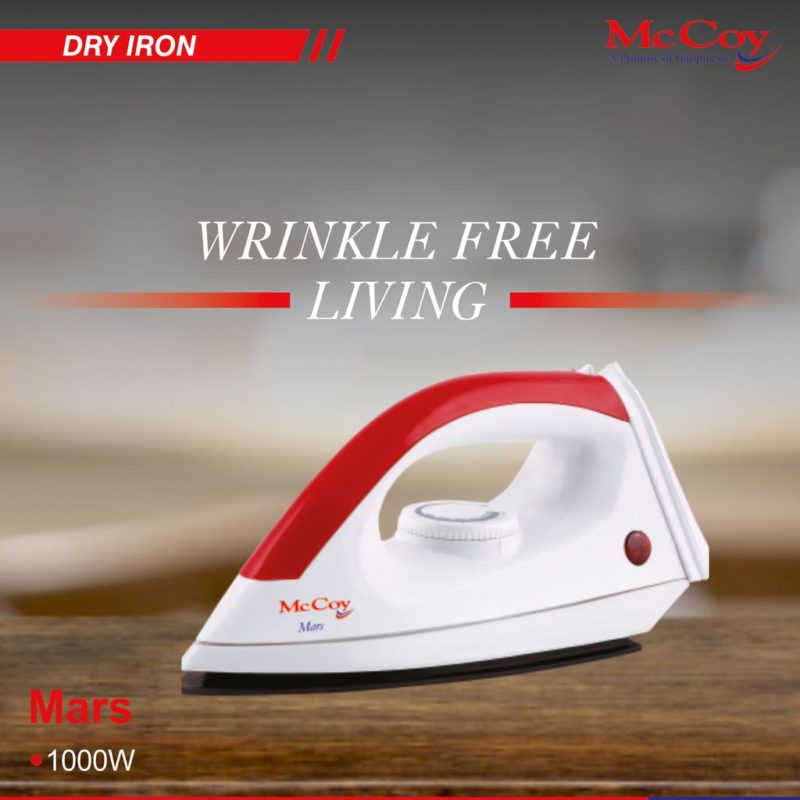 McCoy Electric Iron - Mars - McCoy Appliances India