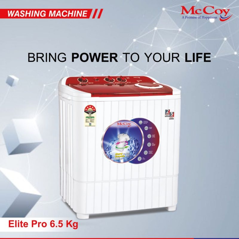 McCoy SA Washing MC 6.5-Elite Pro - McCoy Appliances India
