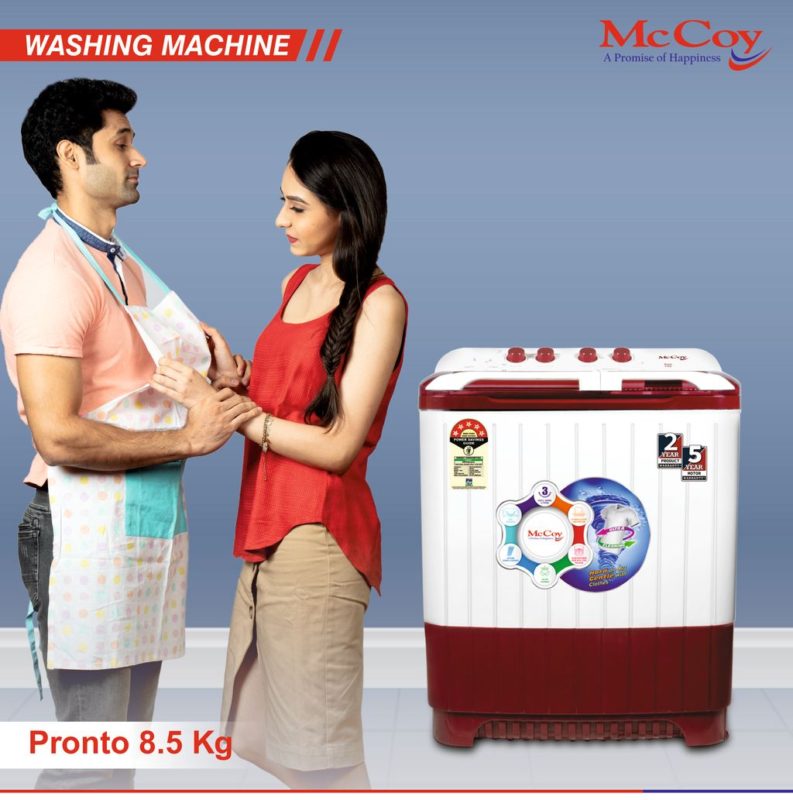 McCoy SA Washing MC 8.5-Pronto - McCoy Appliances India