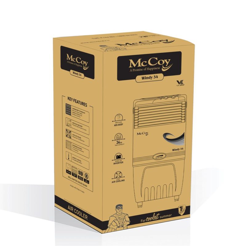 McCoy Air Cooler-Windy 34L HC - McCoy Appliances India