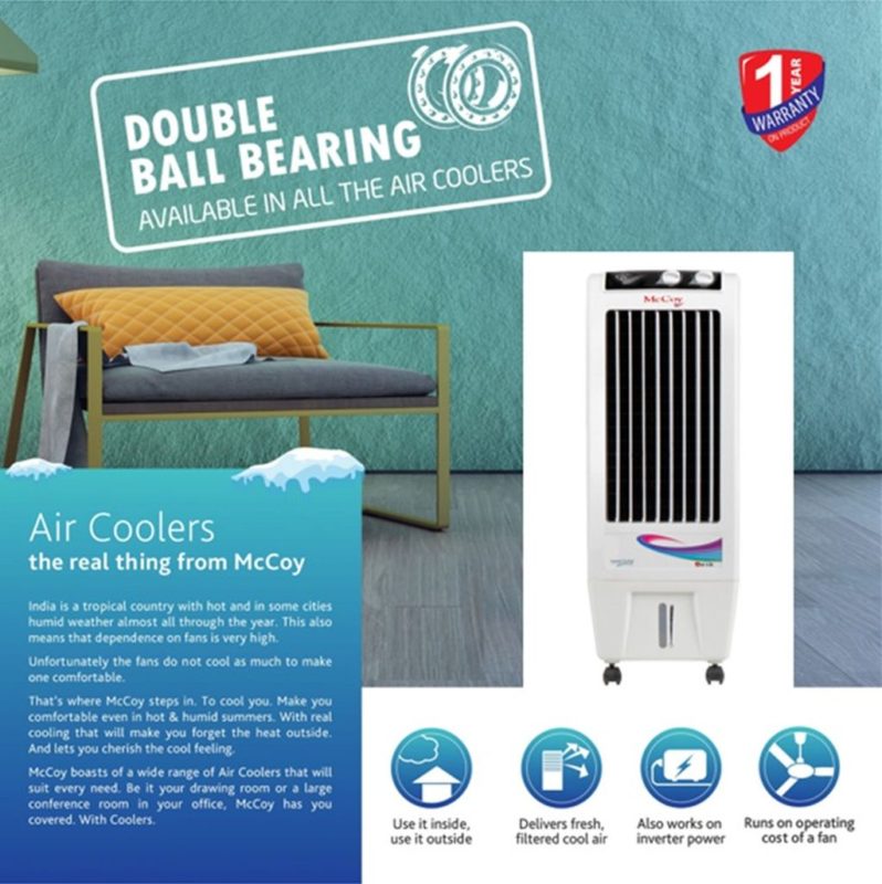 McCoy Air Cooler-Jet 12L - McCoy Appliances India