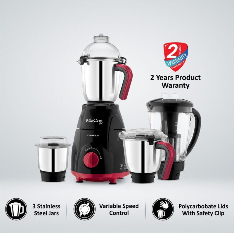 McCoy Toofan 1200W Mixer Grinder - McCoy Appliances India