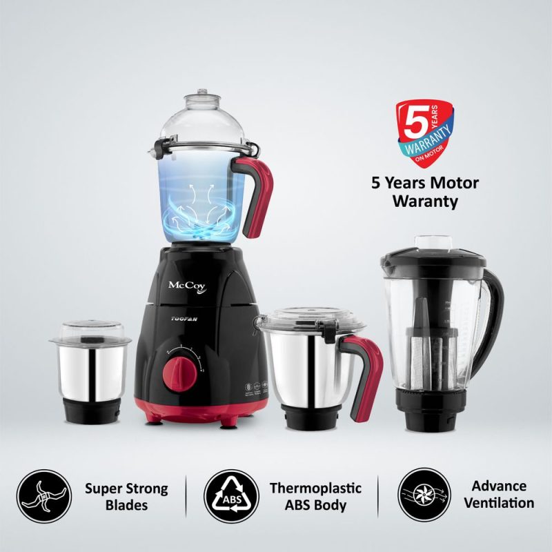 McCoy Toofan 1200W Mixer Grinder - McCoy Appliances India