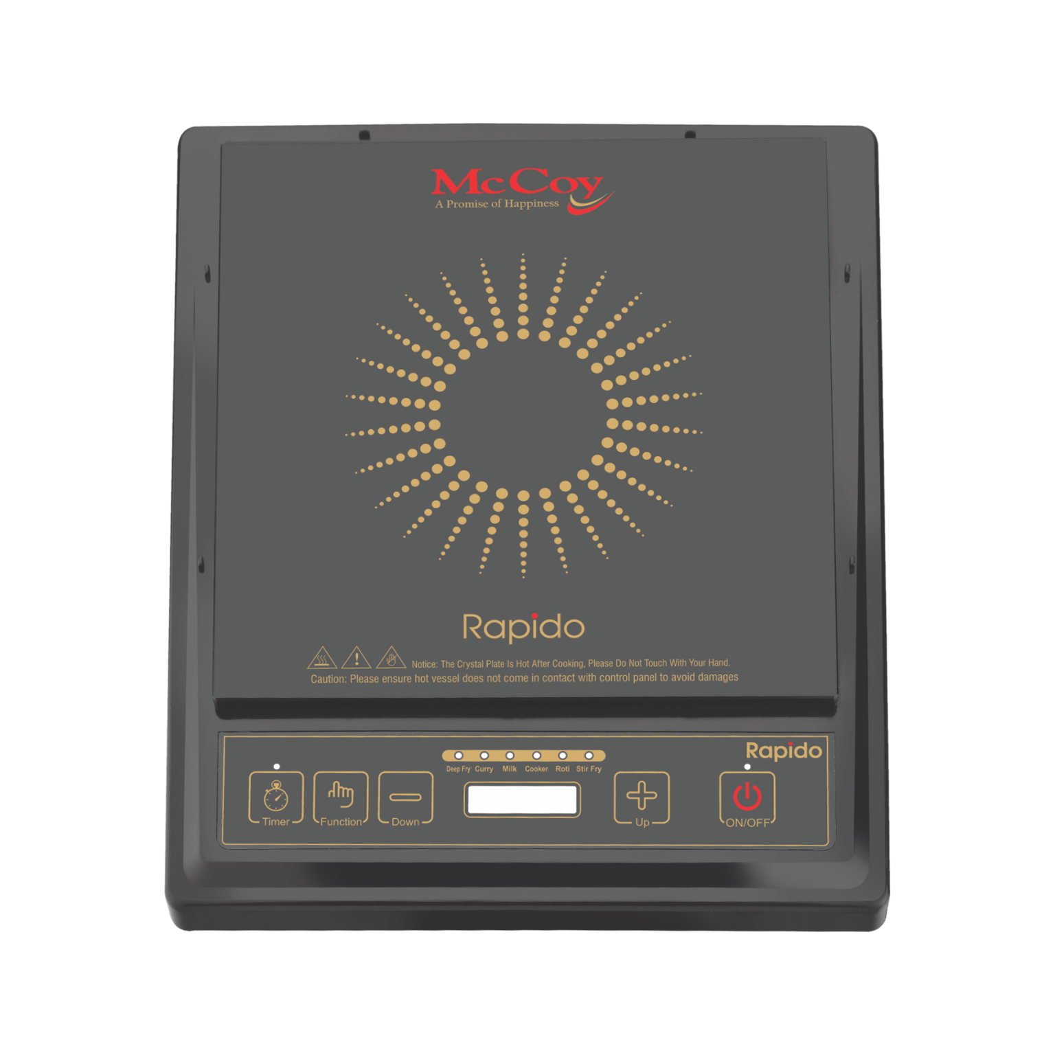 McCoy Induction Cooker-Rapido - McCoy Appliances India